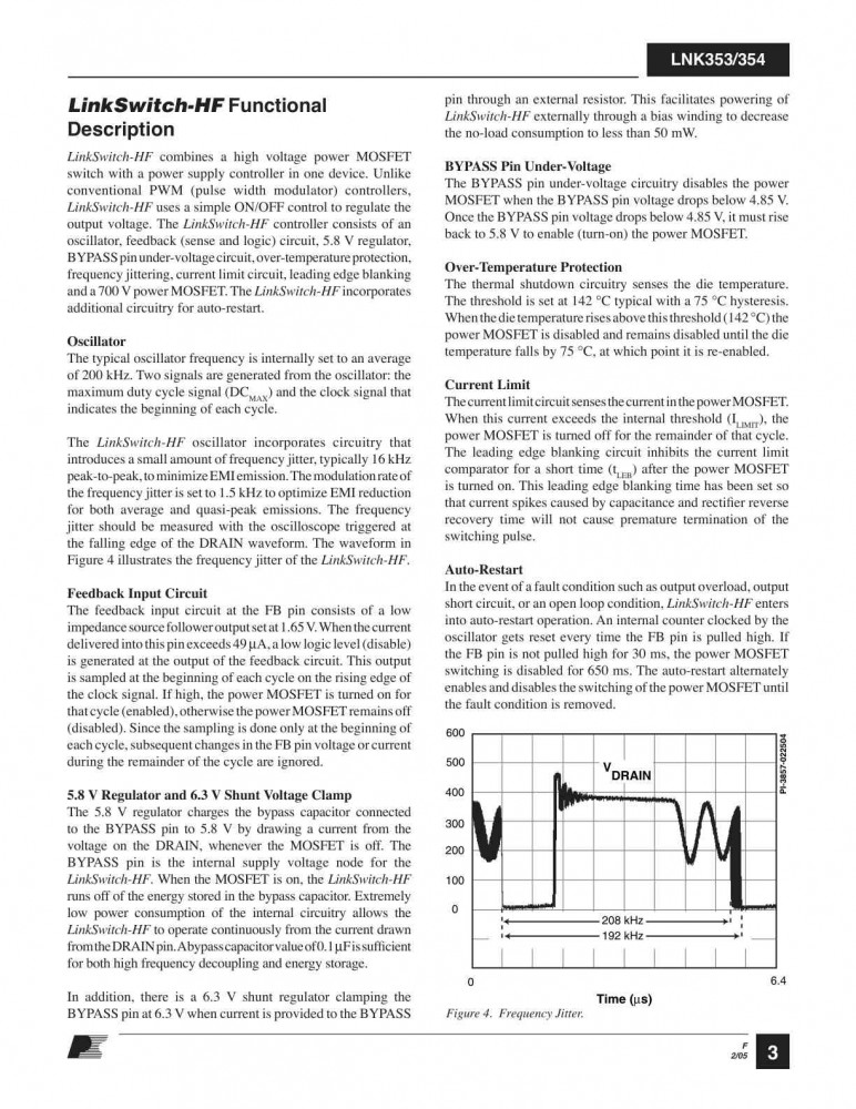 LNK354GN-TL datasheet page 3