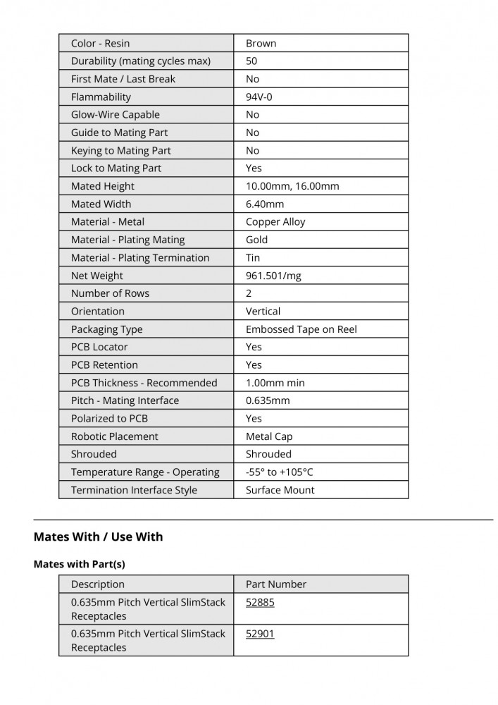 MOLEX 536270574 technical document, page 3