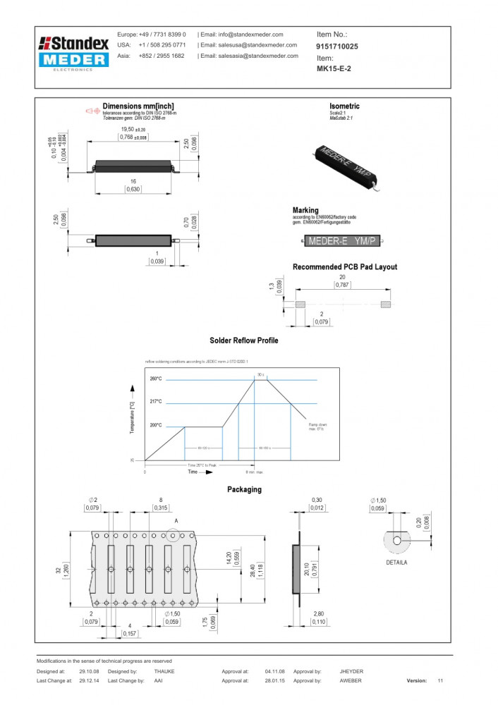MK15-E-2 technical drawing and product dimensions