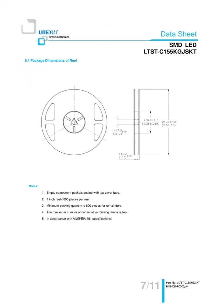 LTST-C155KGJSKT datasheet page 8