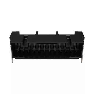 Micro-One Wire-to-Board Header, Right Angle, 2.00mm Pitch, Single Row, Glow-Wire Capable, Through Hole, 12 Circuits, Tin-Bismuth Plating, Black for sale