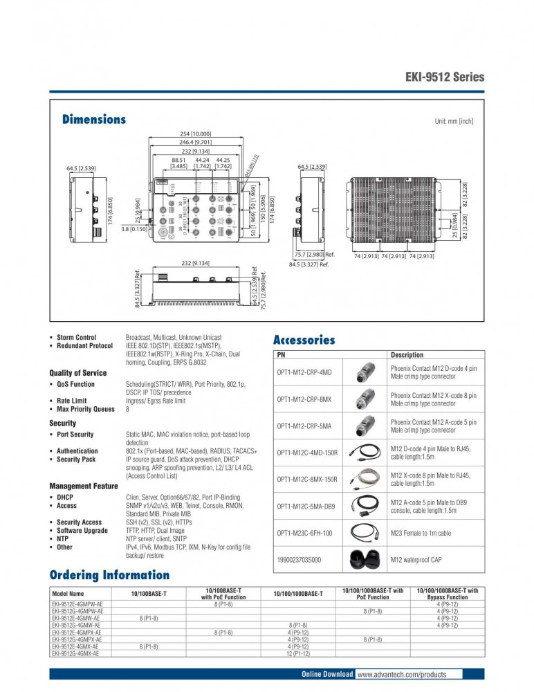 EKI-9512G-4GMPX technical documentation page 2