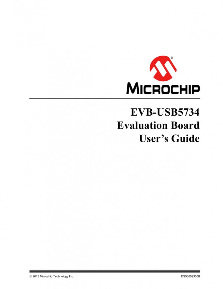 EVB-USB5734 User's Guide page 1