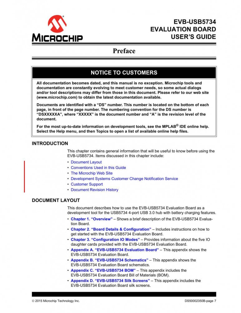 EVB-USB5734 User's Guide page 7
