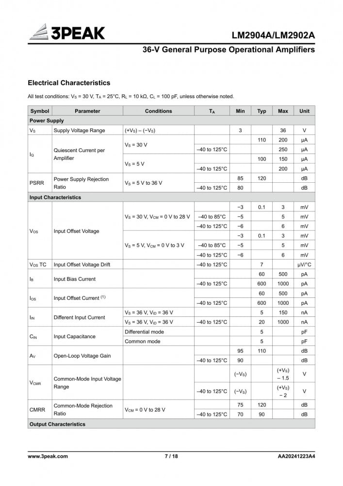 LM2904A-TSR datasheet page 7
