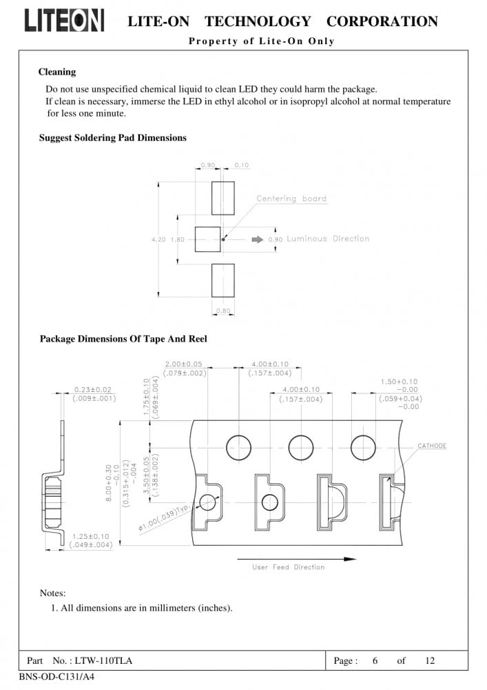 LTW-110TLA datasheet page 7