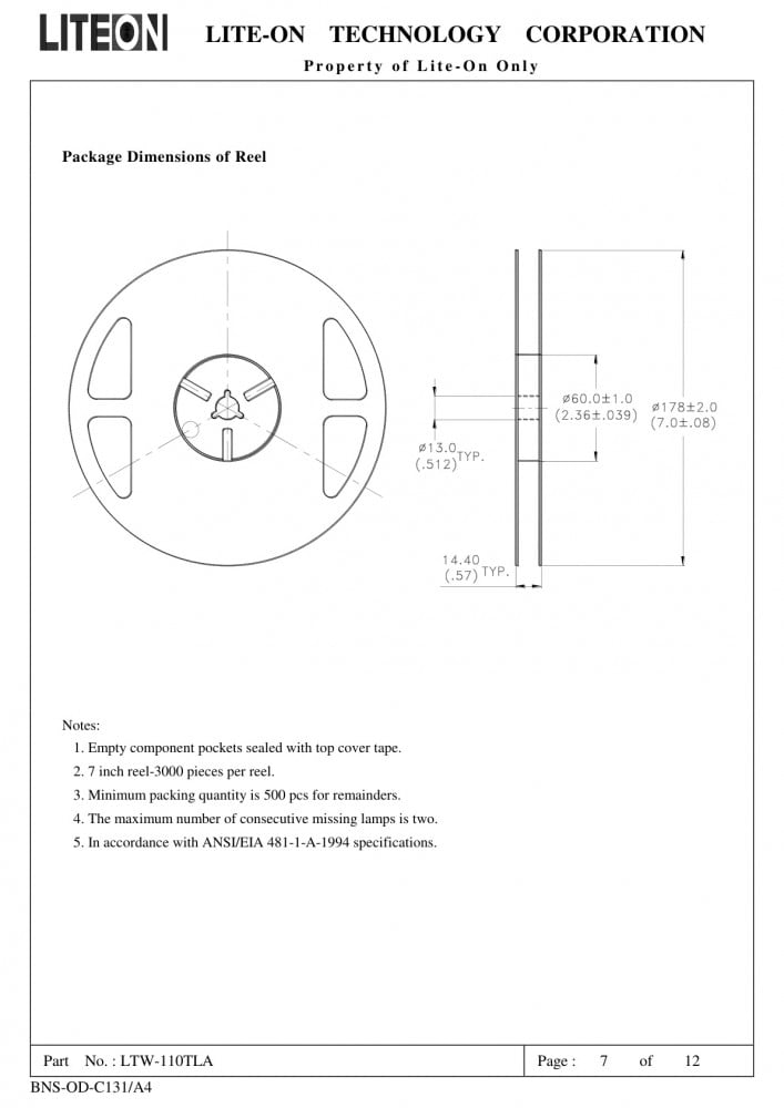 LTW-110TLA datasheet page 8