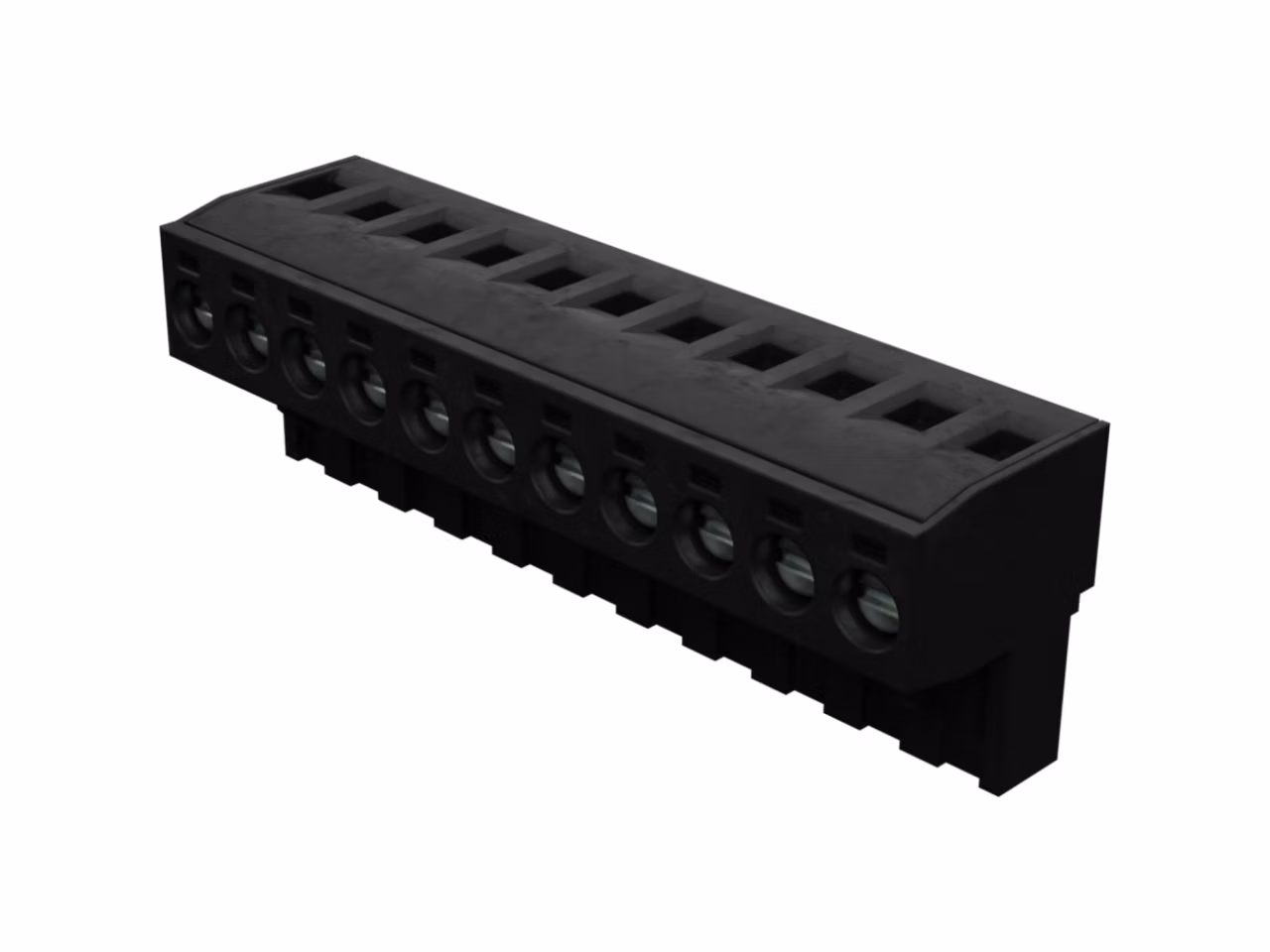 5.08mm Pitch Eurostyle Horizontal Plug, with Reverse Imprinting, Gold (Au) Plated, Black, 11 Circuits for sale
