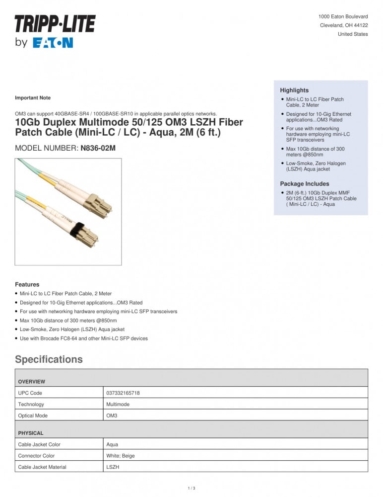 N836-02M technical document page 1