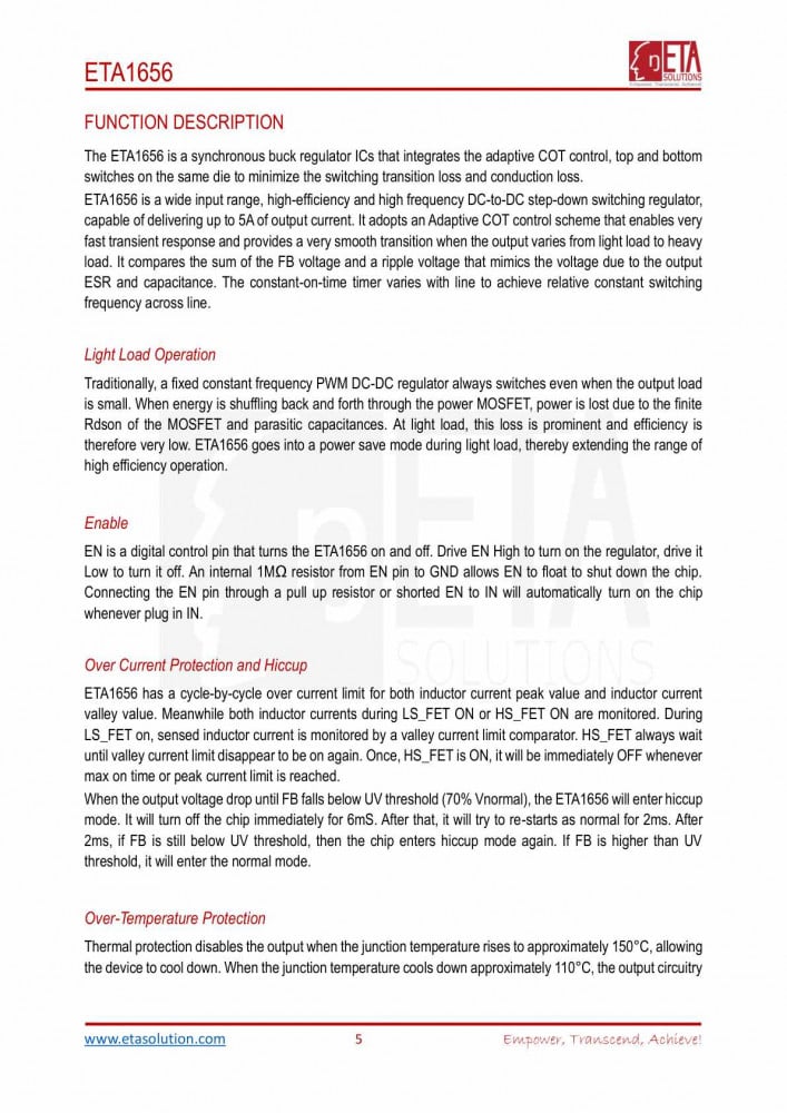 ETA1656D2G datasheet page 5
