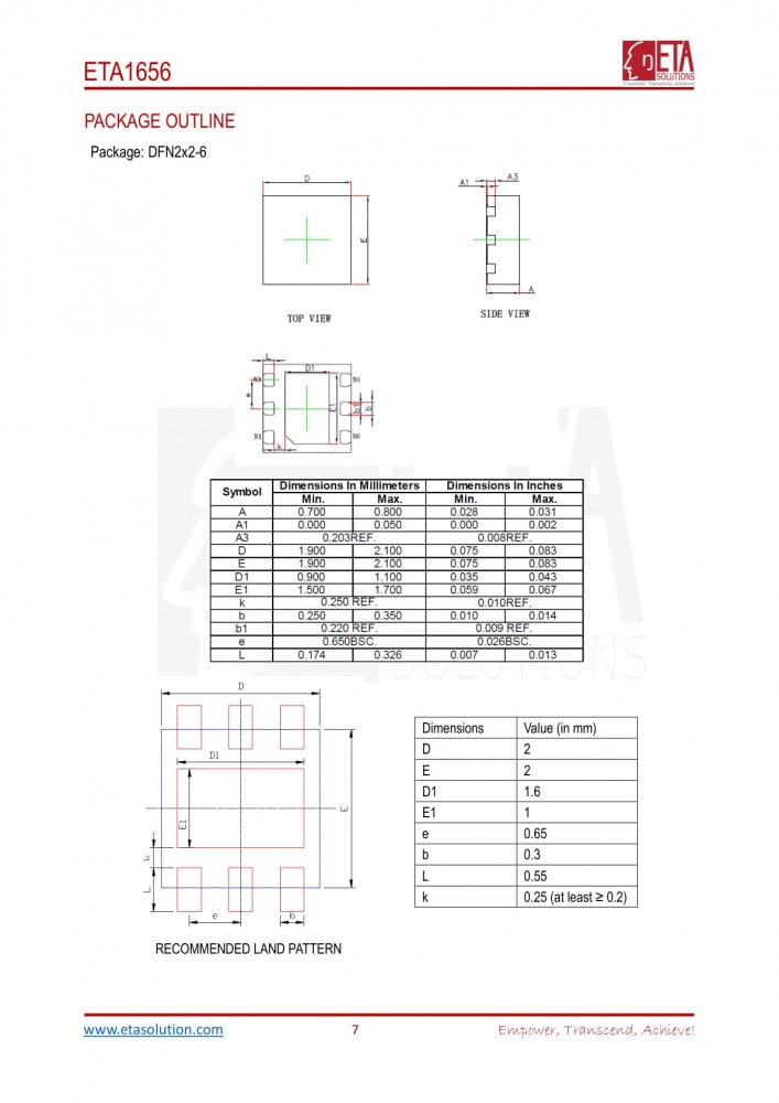 ETA1656D2G datasheet page 7