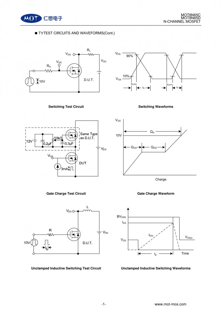 MOT8N65C datasheet page 4