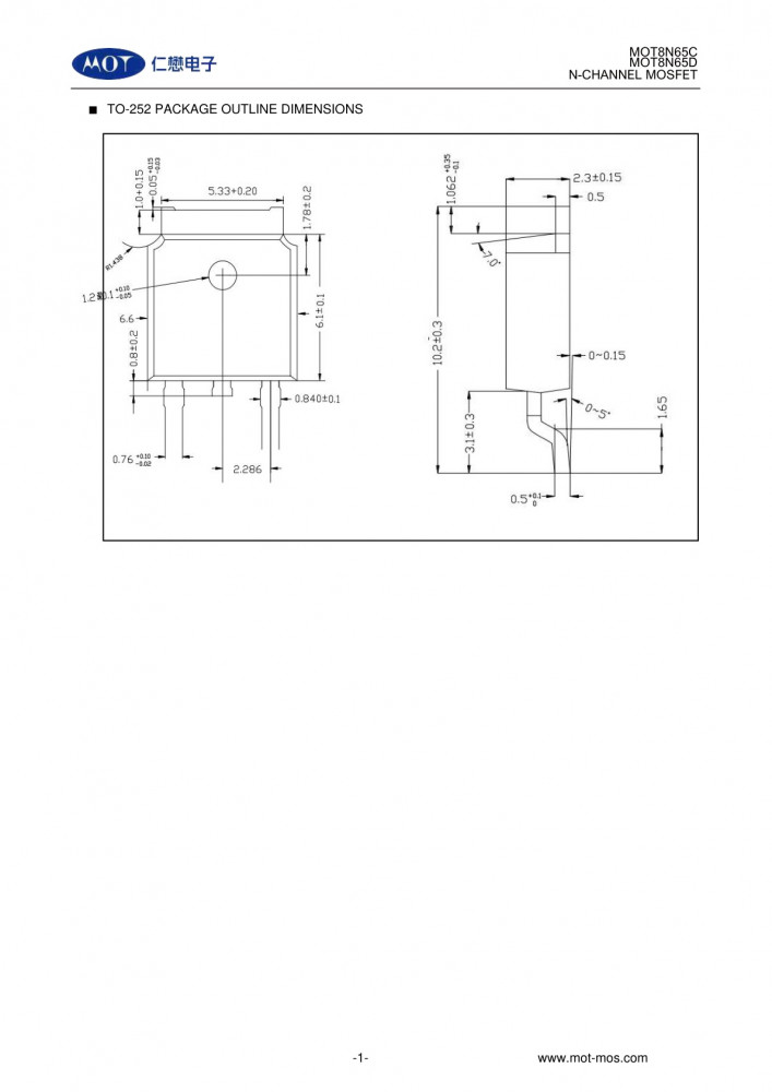 MOT8N65C datasheet page 8