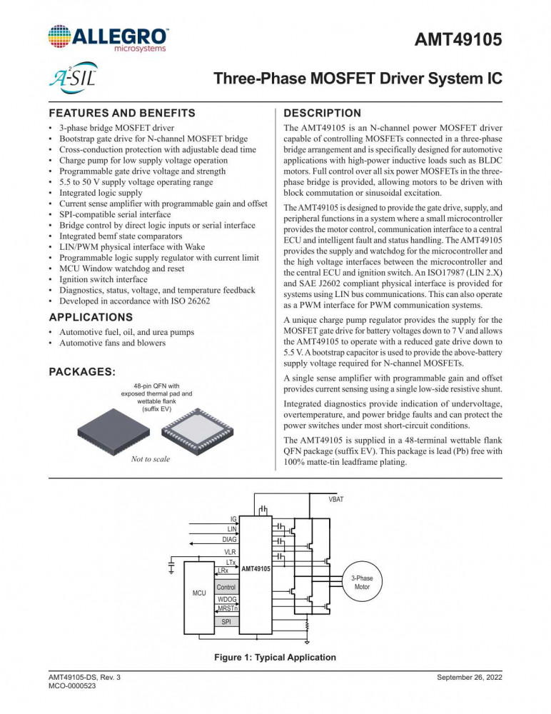 AMT49105KEVTR-J datasheet page 1
