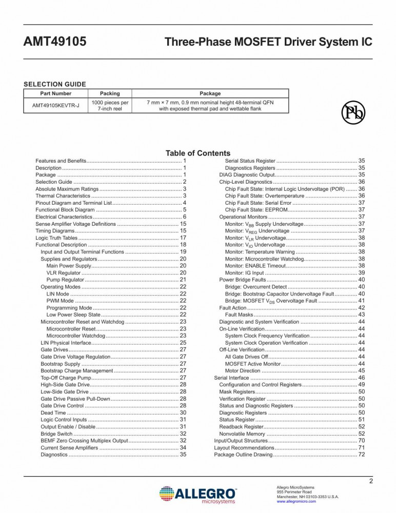 AMT49105KEVTR-J datasheet page 2