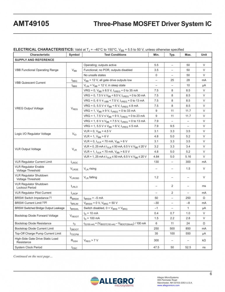 AMT49105KEVTR-J datasheet page 6
