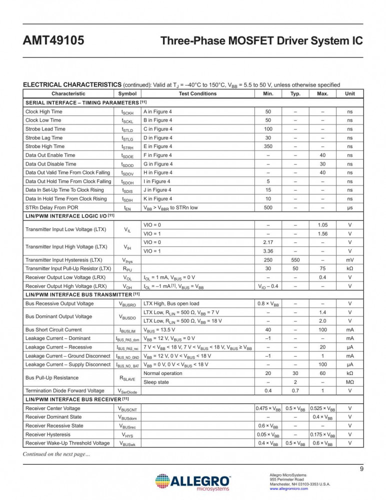 AMT49105KEVTR-J datasheet page 9