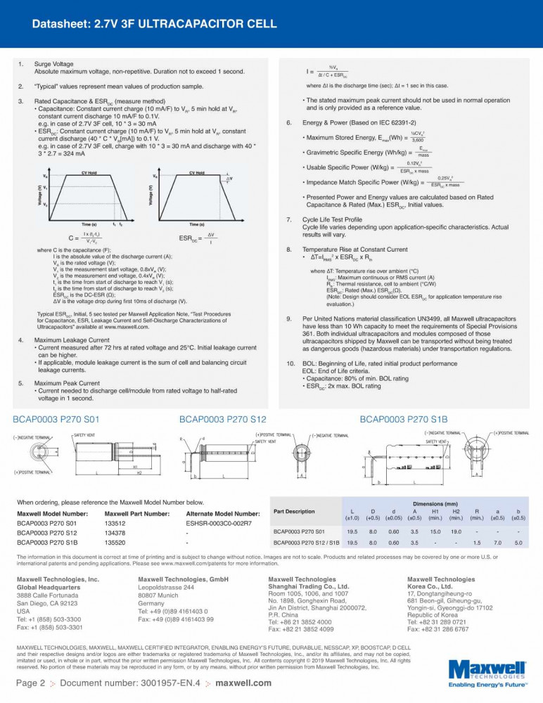 BCAP0003 P270 S01 technical document page 2