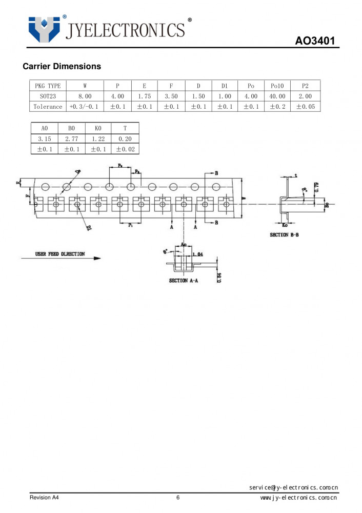 AO3401 datasheet page 6