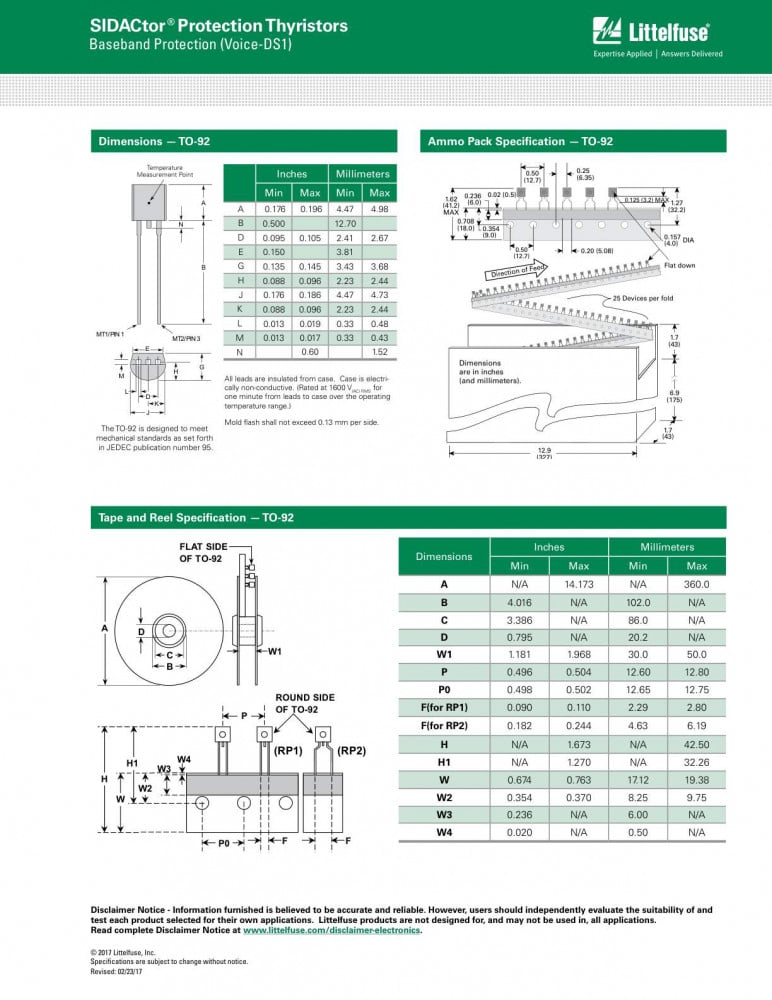 P2600ECL datasheet page 5