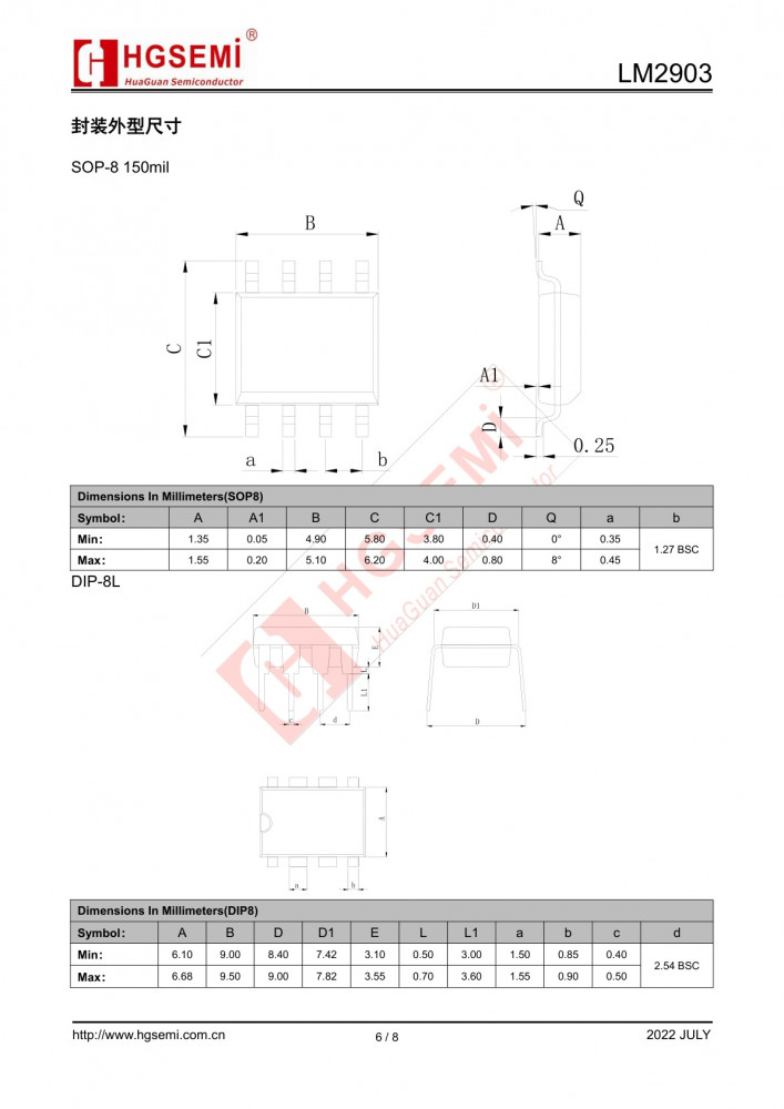 LM2903MM/TR datasheet page 6