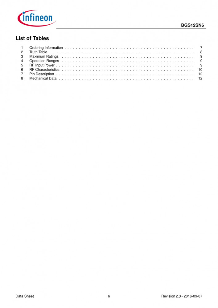 BGS12SN6 datasheet page 6