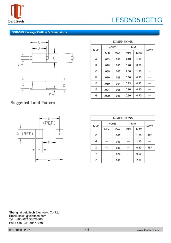 LESD5D5.0CT1G datasheet page 4