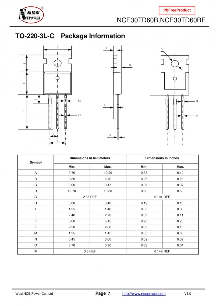 NCE30TD60BF datasheet page 7