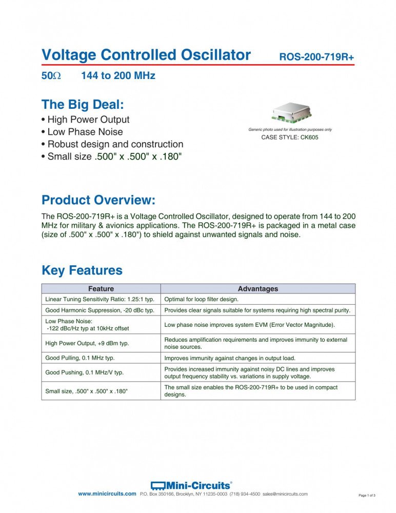 ROS-200-719R+ technical document page 1