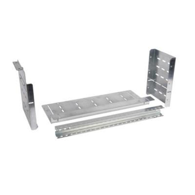 Solid metal faceplate XL³ 800 - captive screws - 24 modules - h 600 mm