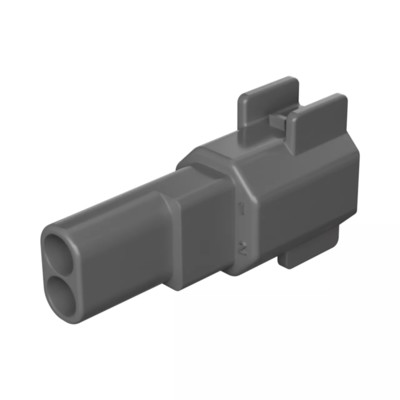 MX150 Cable-Sealed Male Connector Assembly with TPA, Single Row, 2 Circuits, Keying Option B, without Clipslot, Gray for sale