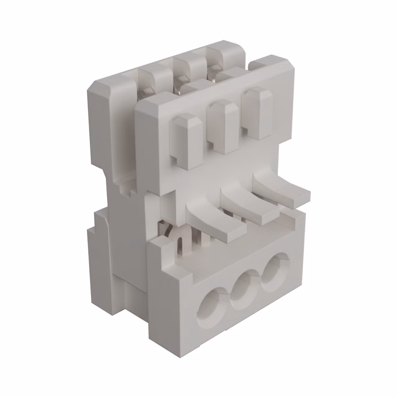 Appli-Mate RAST 2.5 Female Connector, 2.50mm Pitch, 3 Circuits, Position D Removed, Open Endwalls for sale