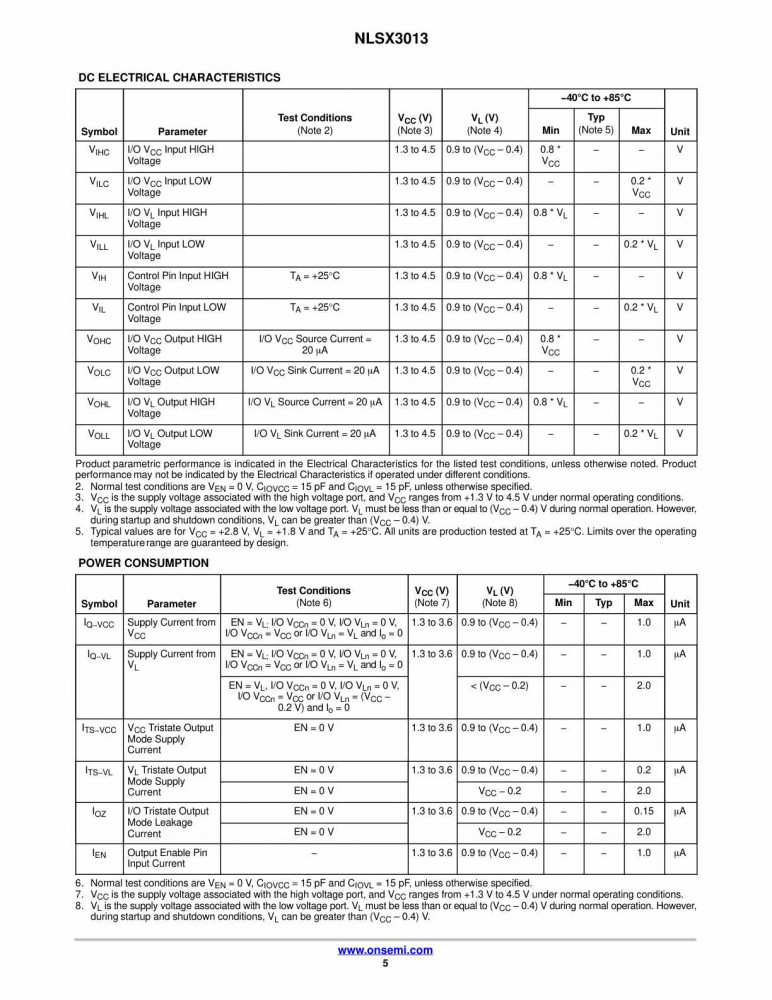 NLSX3013 datasheet page 5