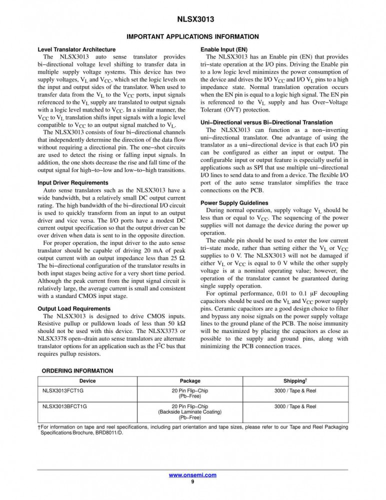 NLSX3013 datasheet page 9