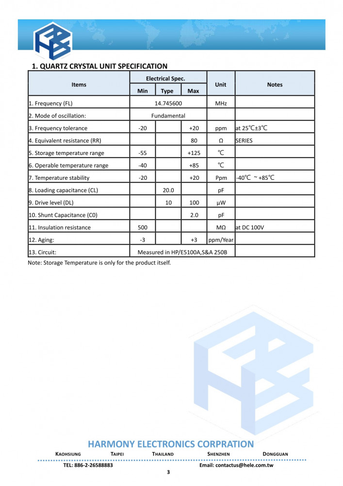 HELE X3Z01474ADK1H-U datasheet page 4