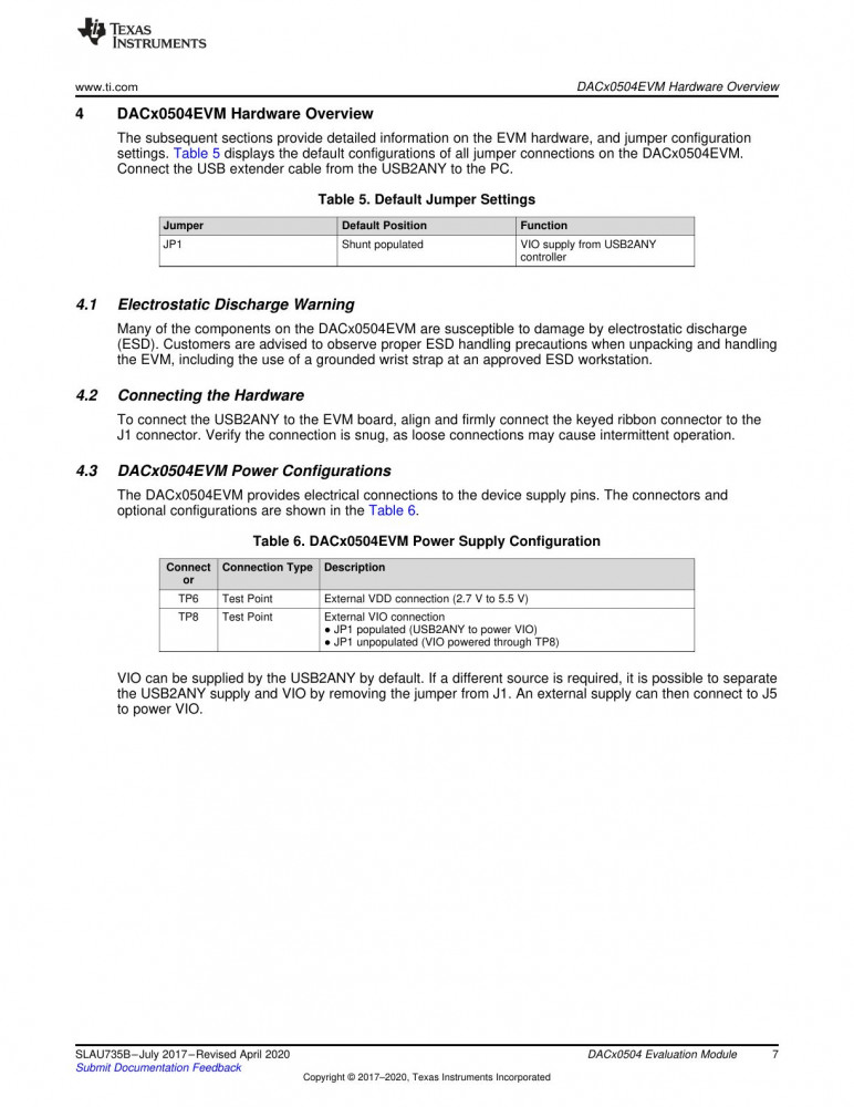 DAC80504EVM document page 7