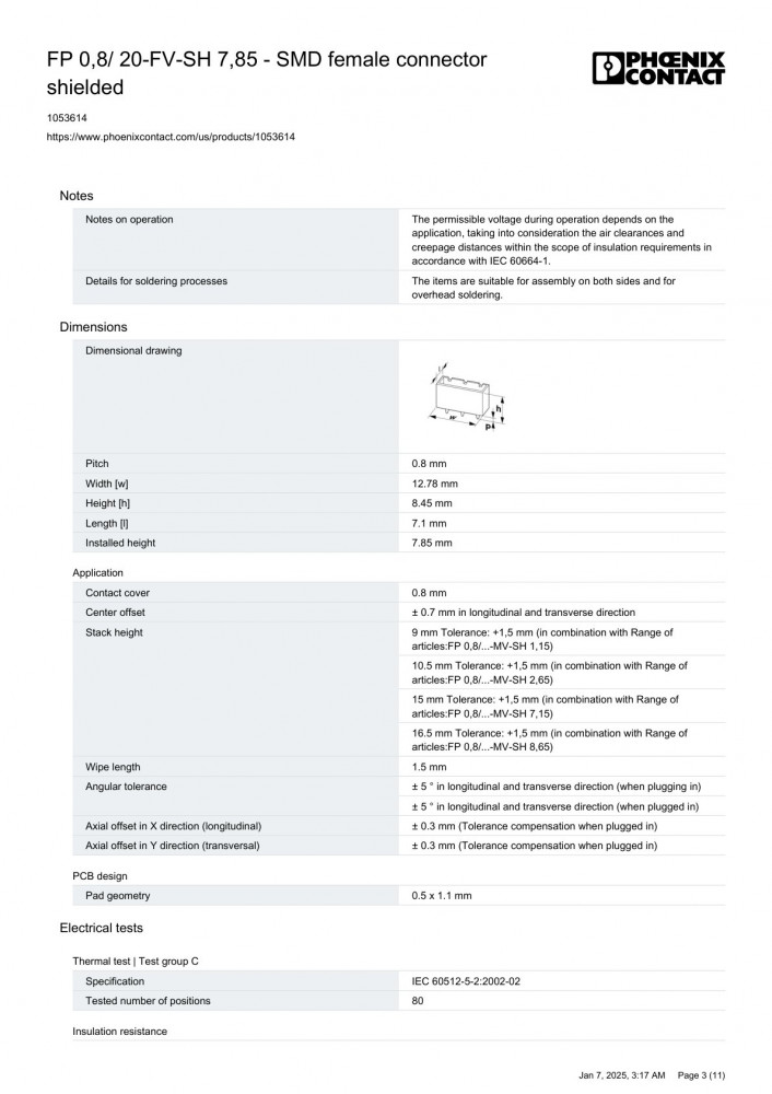 Phoenix Contact 1053614 technical document page 3