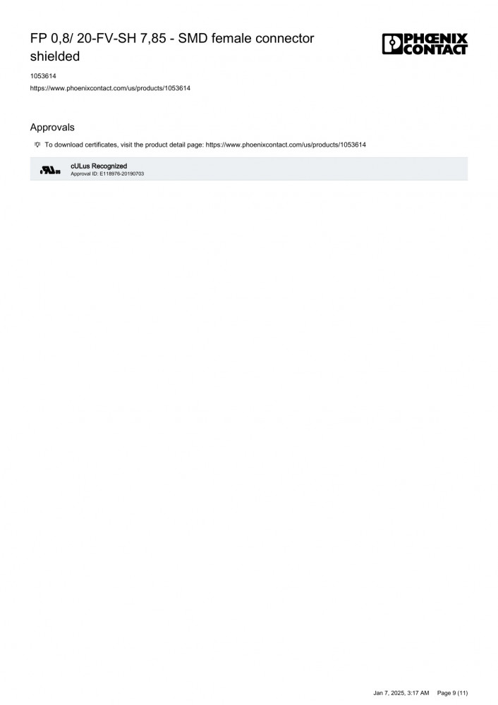 Phoenix Contact 1053614 technical document page 9