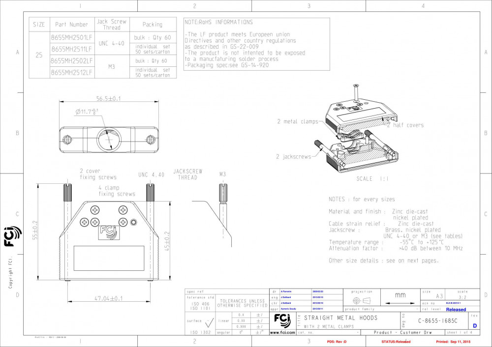 8655MH2511LF technical document page 1