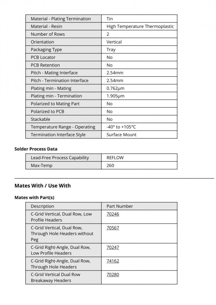 Product document image 3 for MOLEX 15453374