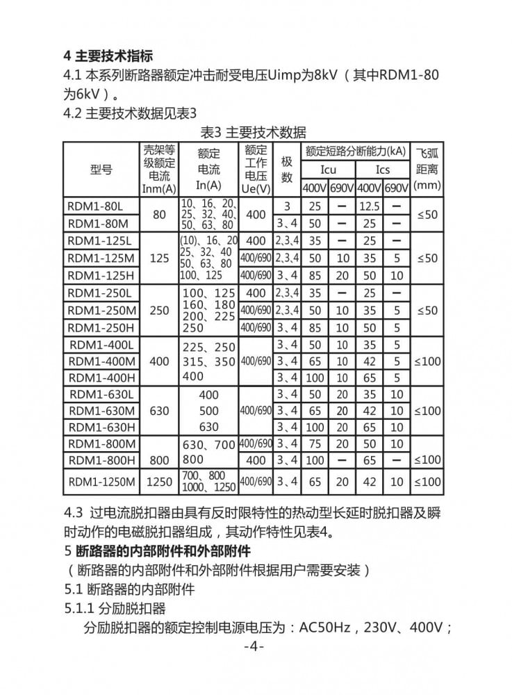 RDM1 technical manual page 5