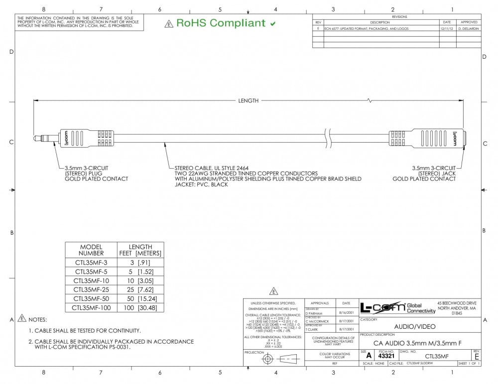 CTL35MF-10 technical document page
