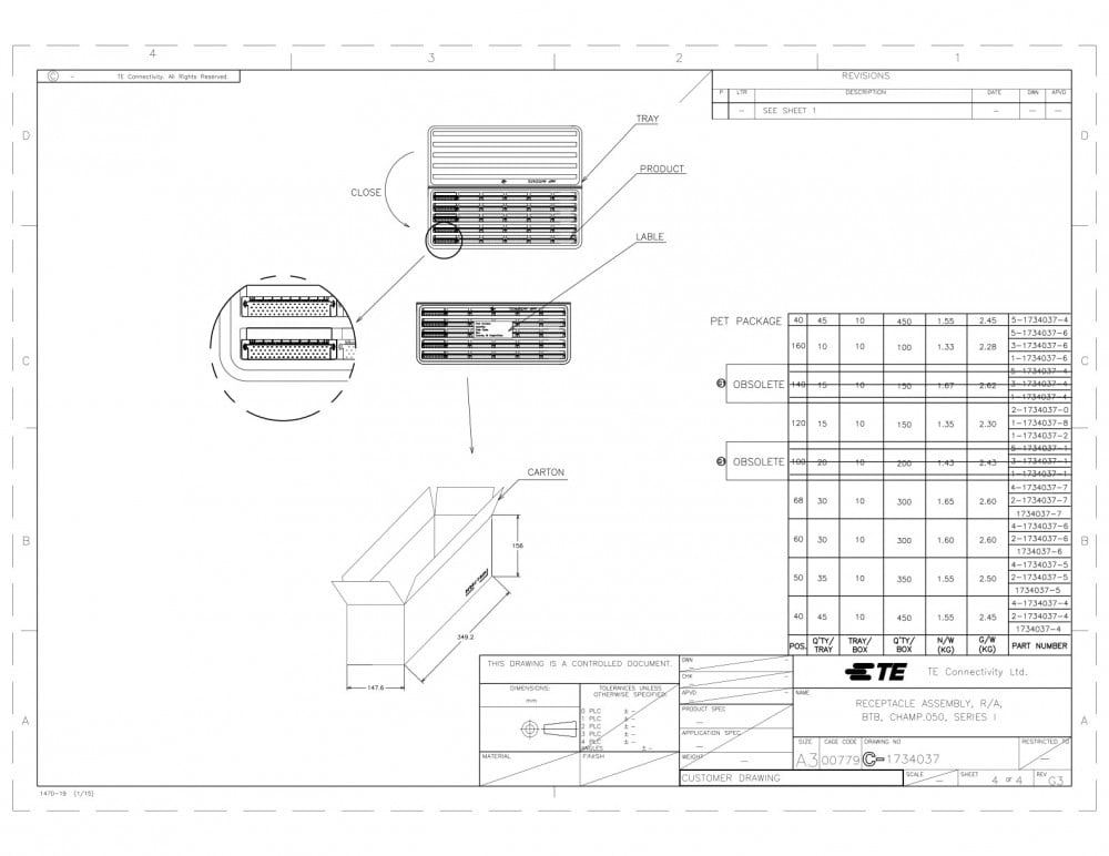 TE Connectivity 1734037-6 controlled drawing sheet 4