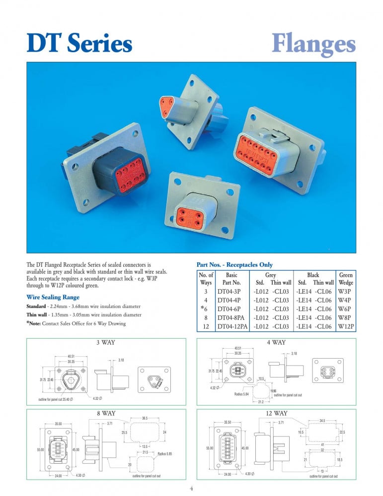 DEUTSCH DT Series document page 4