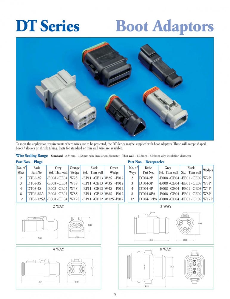 DEUTSCH DT Series document page 5