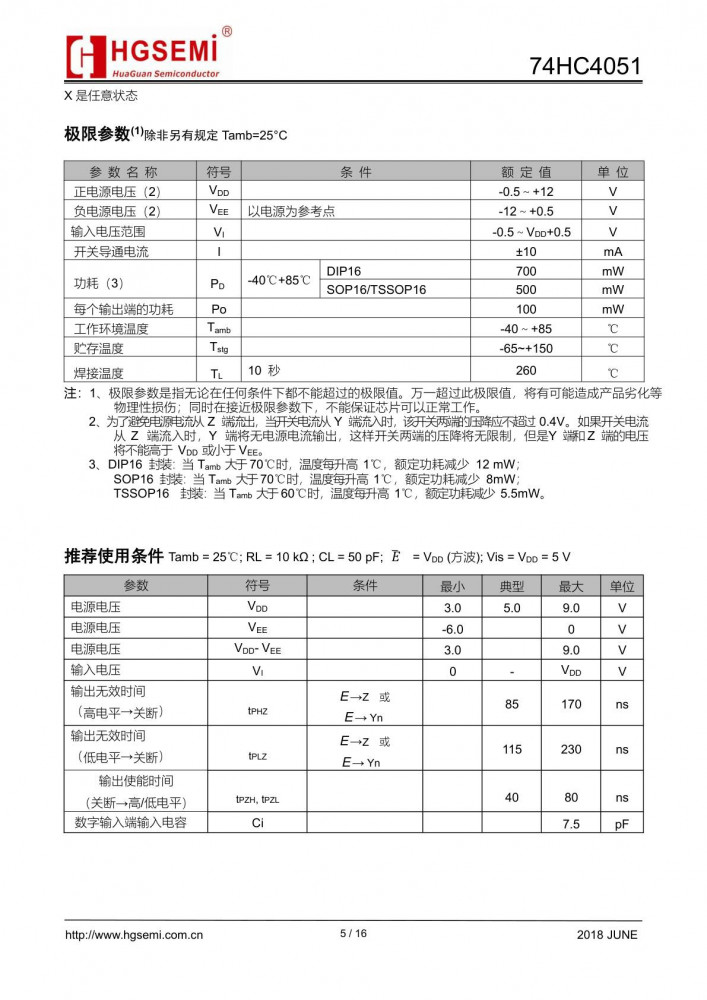 74HC4051LQ/TR datasheet page 5