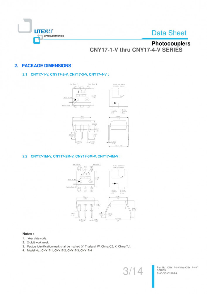 CNY17-2 datasheet page 4