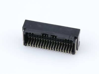 1.25mm Pitch, Micro-Lock Plus PCB Header, Dual Row, Right-Angle, Surface Mount, Tin-Bismuth Plating, Positive Lock, 36 Circuits, Black