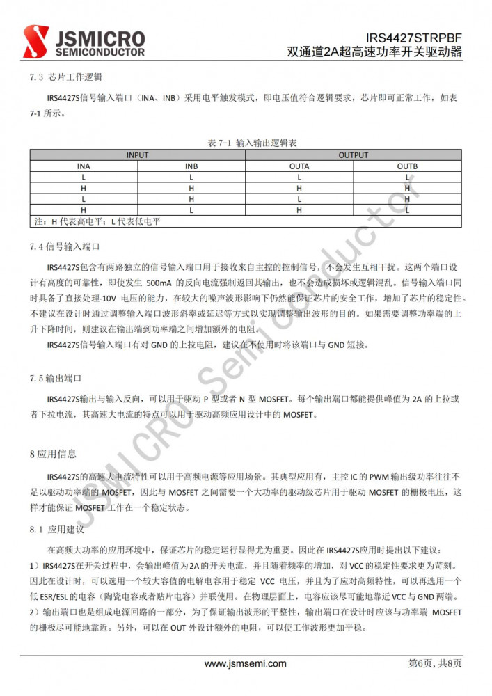 IRS4427STRPBF-JSM datasheet page 6