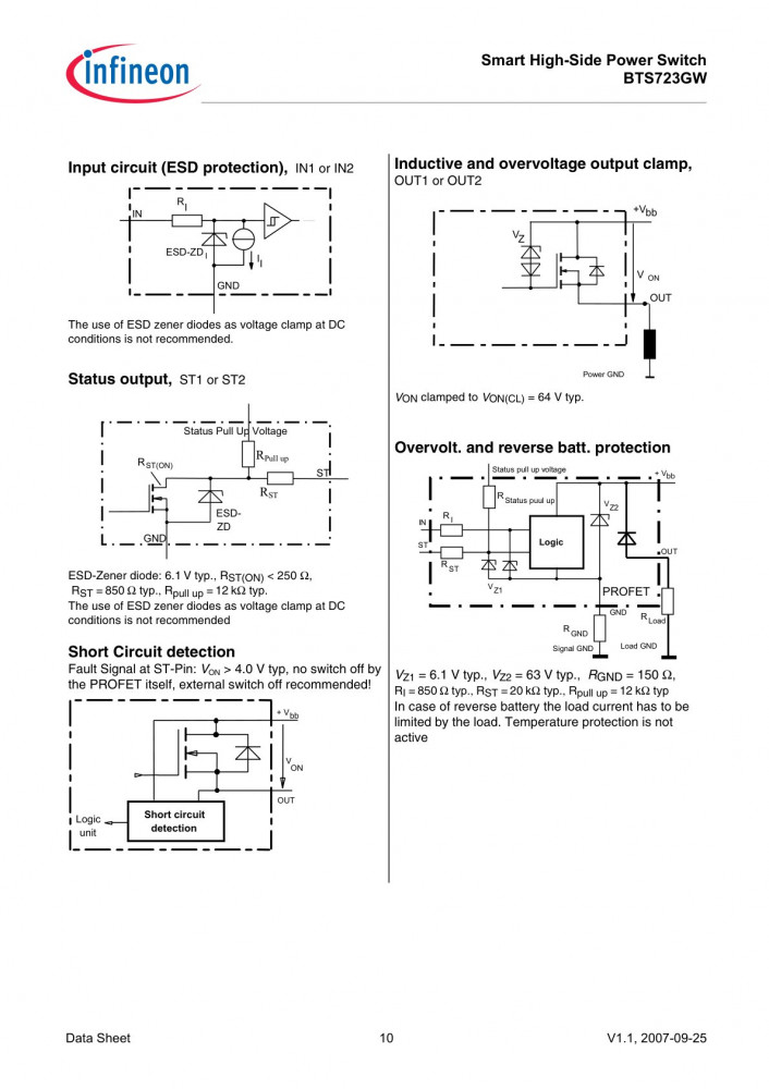 BTS723GW datasheet page 10